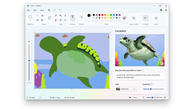 Microsoft's new Paint Cocreator requires an NPU — AI-powered feature ...