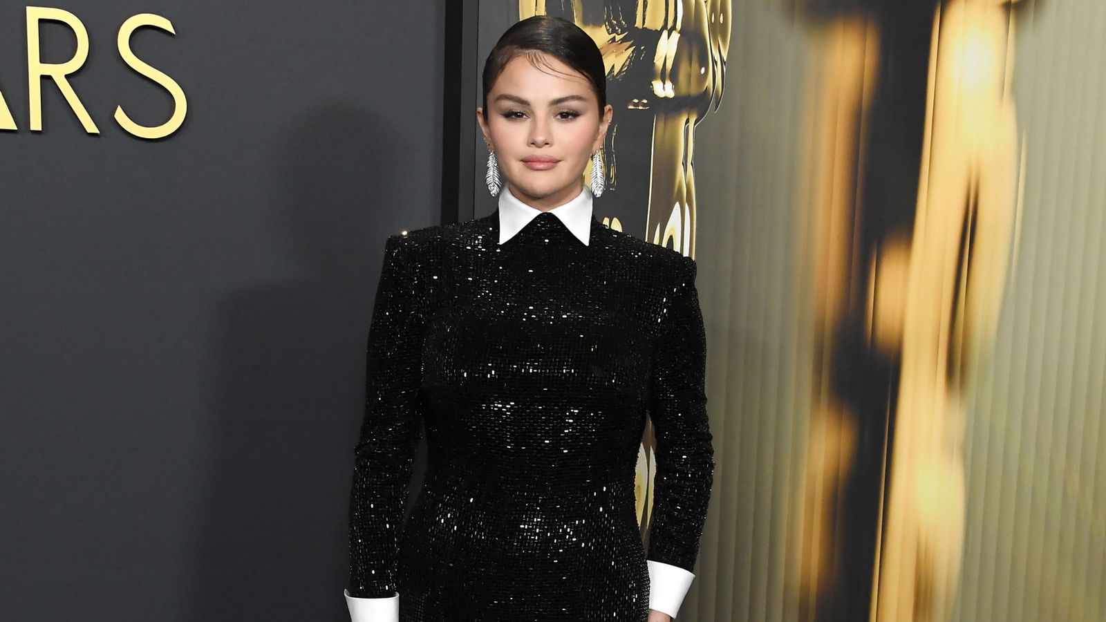Selena Gomez Serves Wednesday Addams Goth Glamour at the 2024 Governors ...