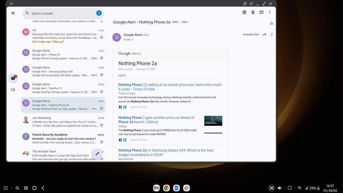 I tried to replace my work computer with Samsung DeX, but it needs to ...