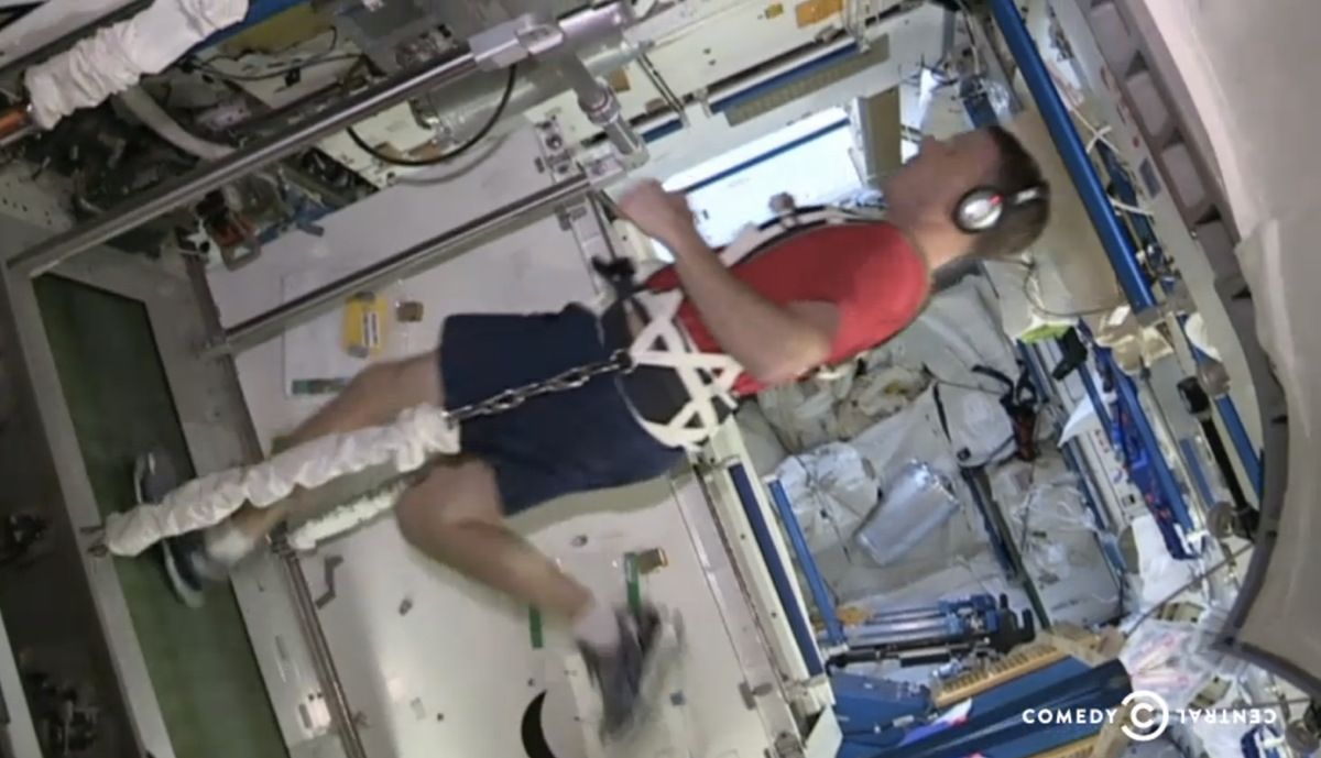 Space Celebs Sing During Last Episode of 'Colbert Report' | Space