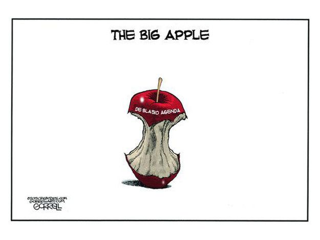 Political cartoon New York City Mayor de Blasio | The Week