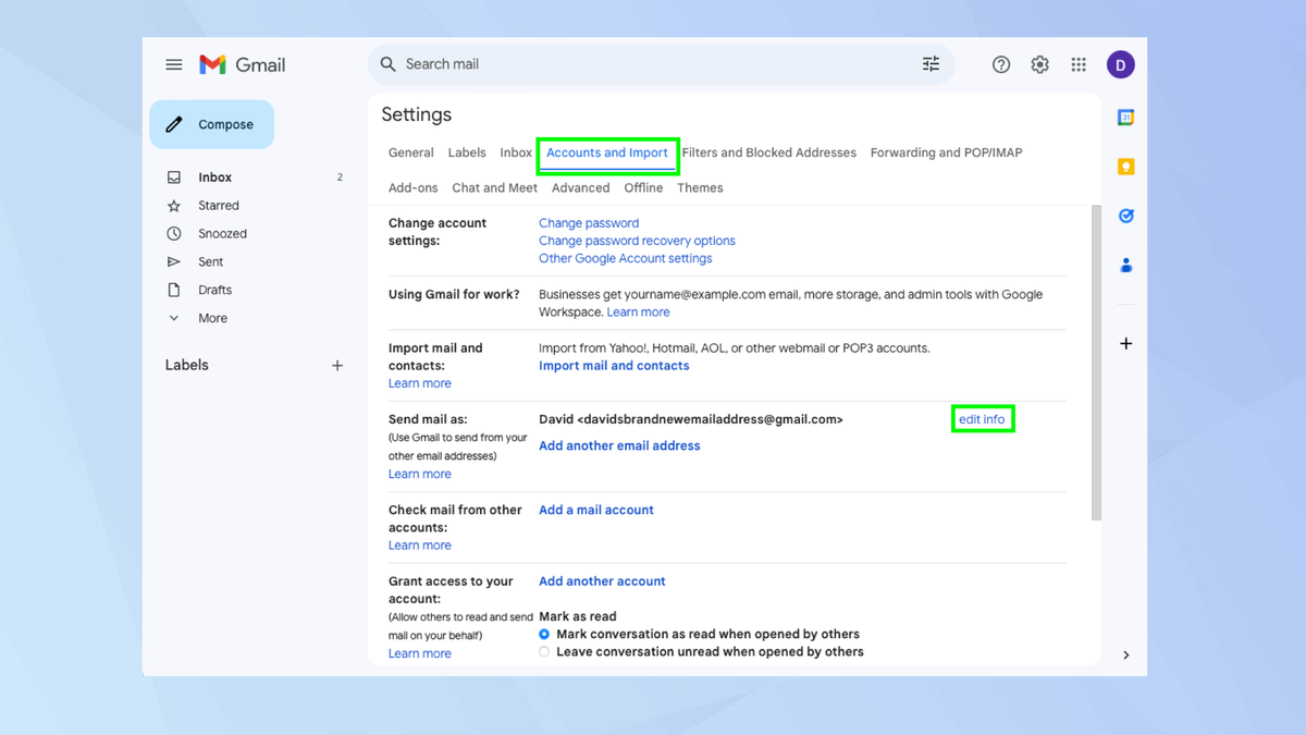 How to change your name in Gmail | Tom's Guide