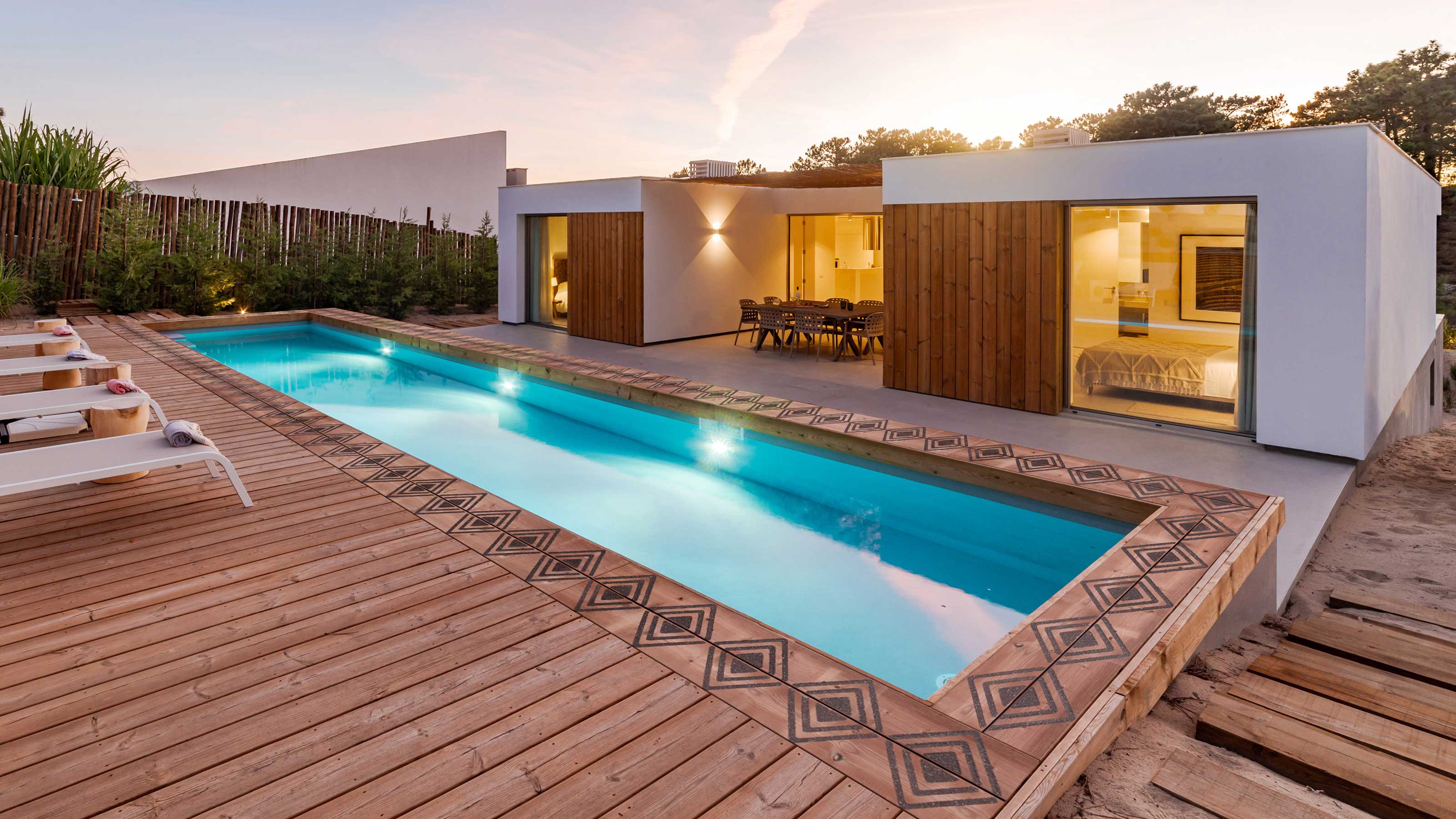 Wooden Pool Deck Design Ideas In And Above Ground Pool Deck Tile Ideas