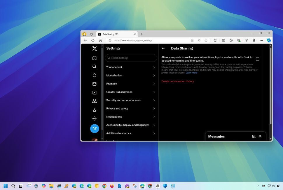How To Prevent Grok From Using Your Data For Ai Training On X Windows Central