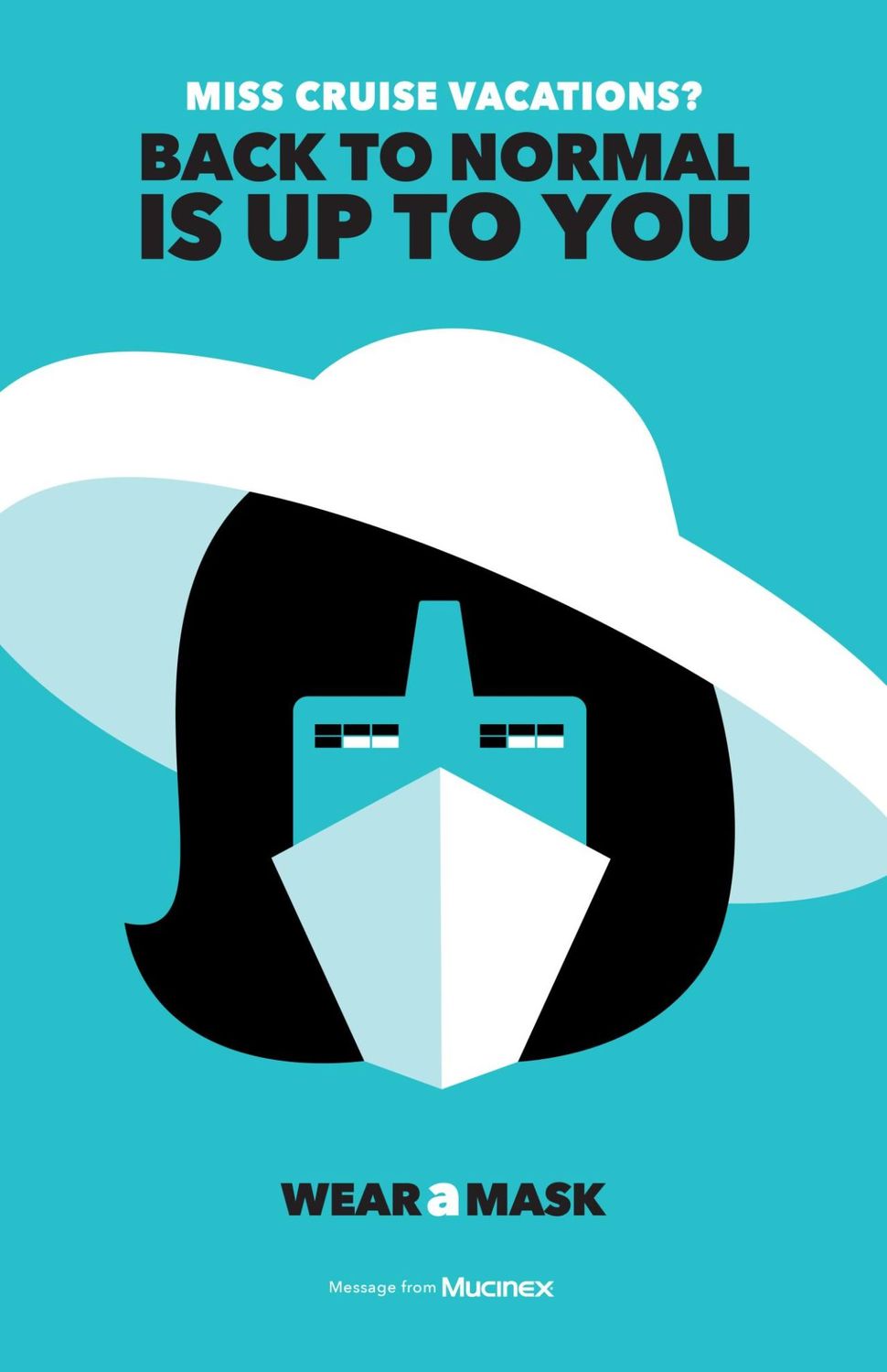 These optical illusion face mask posters are utter genius | Creative Bloq