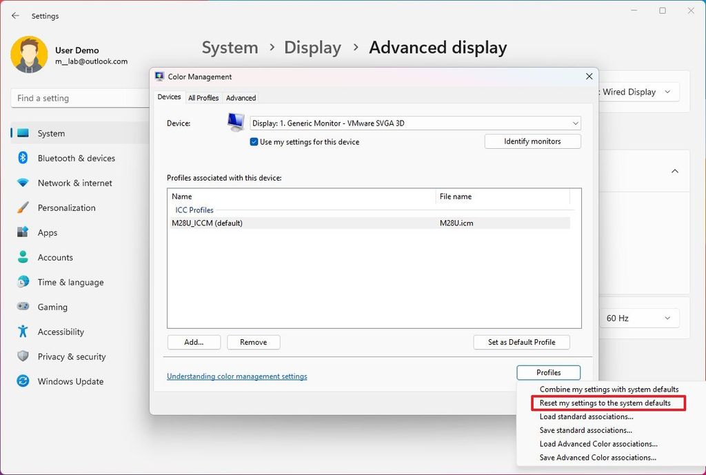 How to get correct color profile for your monitor on Windows 11 ...