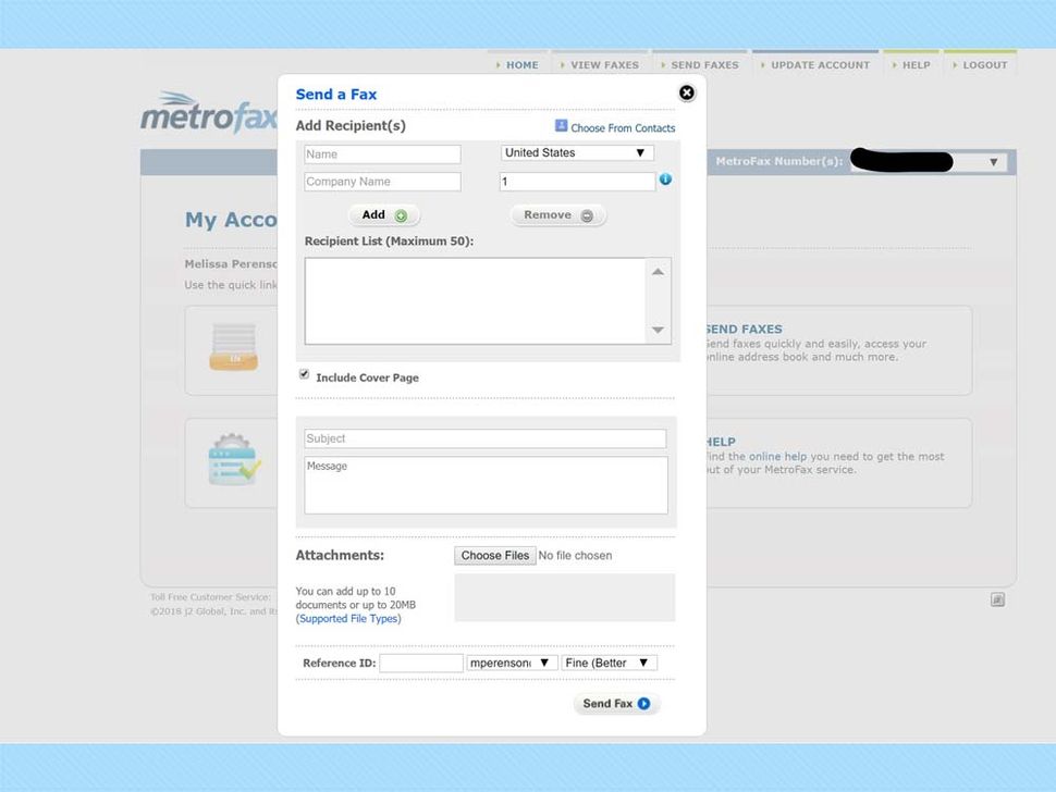 MetroFax Review: The Best Choice for Online Faxing | Tom's Guide