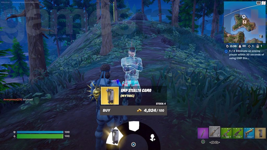 Fortnite EMP Stealth Camo: Where to get it | GamesRadar+