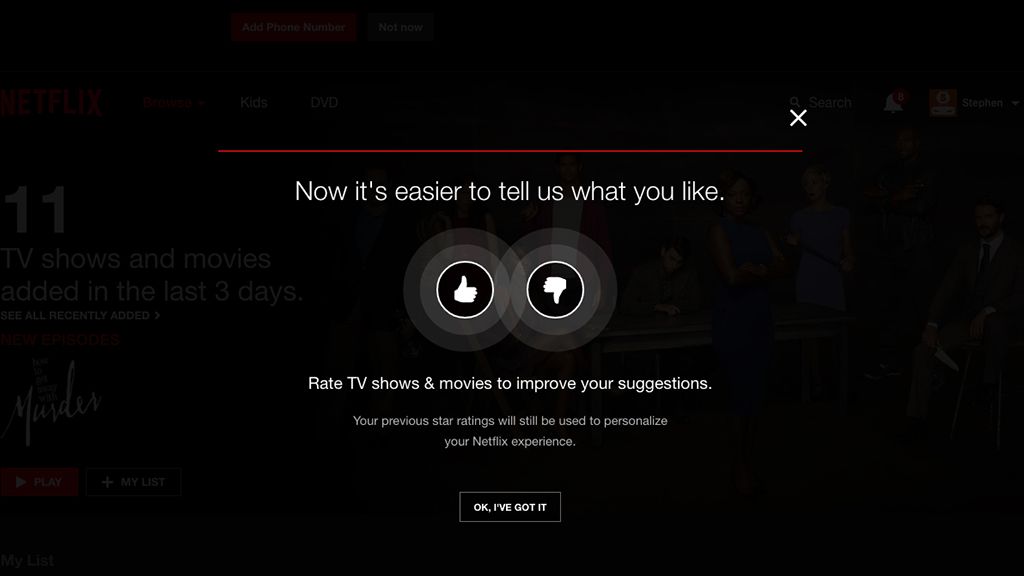 Netflix's new rating system is here, and we give it a 'thumbs up ...