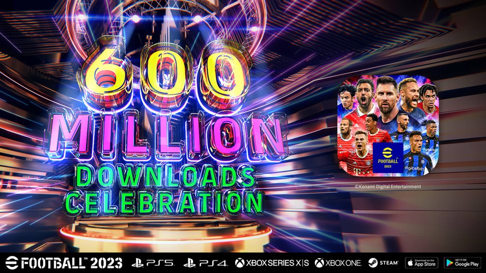 eFootball 2023 celebrates 600 million downloads | GamesRadar+