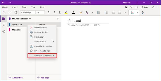 How to password protect OneNote section on Windows 10 | Windows Central