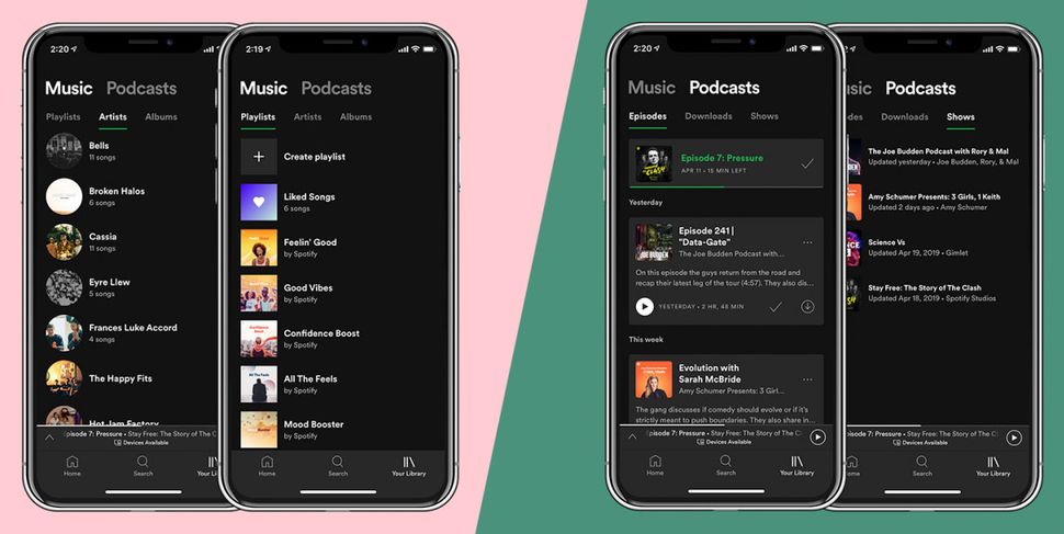 Spotify takes on Apple with app redesign | Creative Bloq