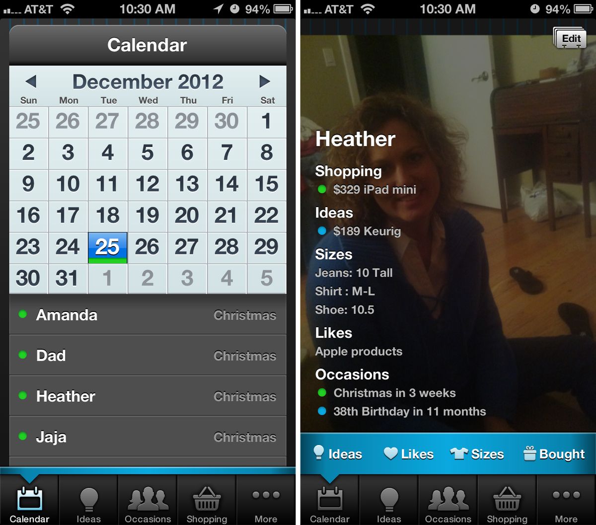 Gift Plan vs. Gifts HD 2 vs. mGifts: Gift planning apps for iPhone ...