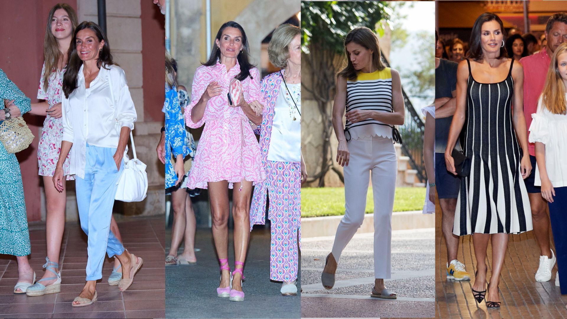 I migliori look casual della Regina Letizia, dalle vacanze in famiglia ...