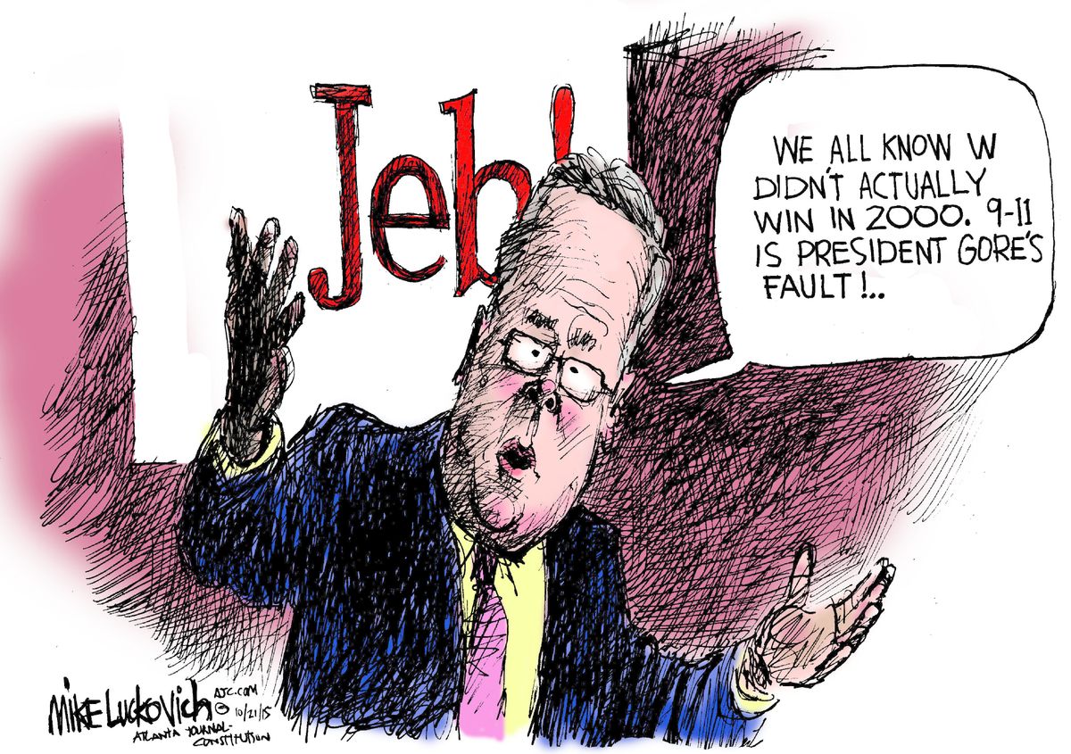 Political cartoon U.S. Jeb George Bush 2016 | The Week