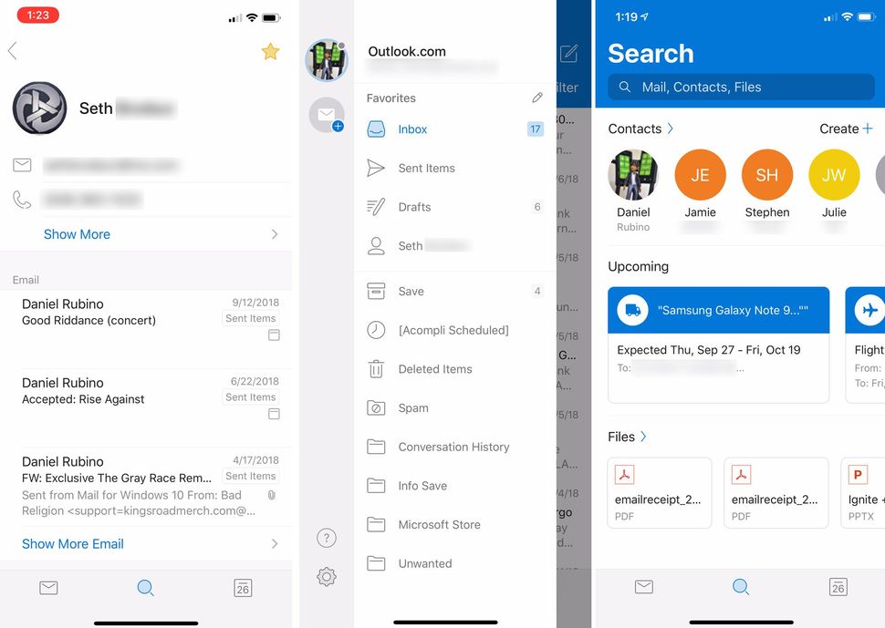 First look at Outlook Mobile on iOS with modern redesign, new features ...