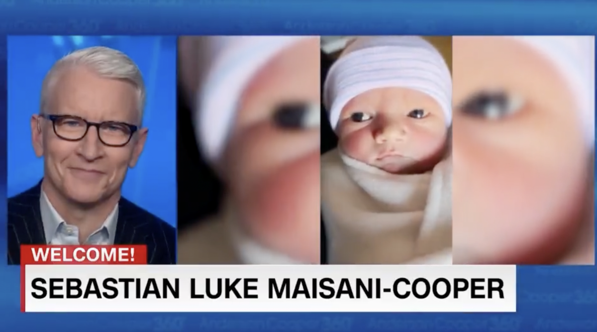 CNN's Anderson Cooper announces birth of his 2nd son, a 'wise and ...