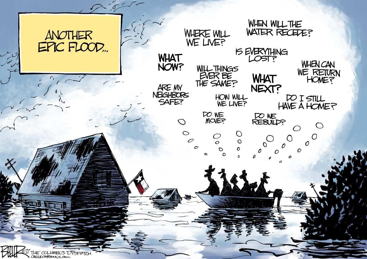 Editorial cartoon U.S. Harvey disaster | The Week