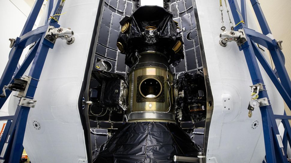 NASA's IMAP spacecraft getting packed up for launch photo of the day ...