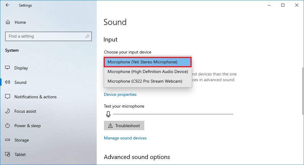 How to set up a microphone as the new default on Windows 10 | Windows ...
