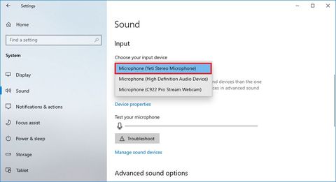 How to set up a microphone as the new default on Windows 10 | Windows ...