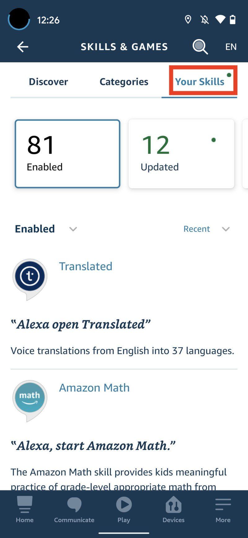 How to enable and disable Alexa Skills | Android Central