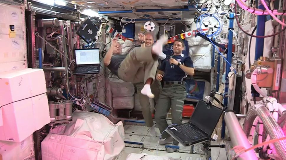 World Cup in Space: Astronauts Play Cosmic Soccer on Space Station ...
