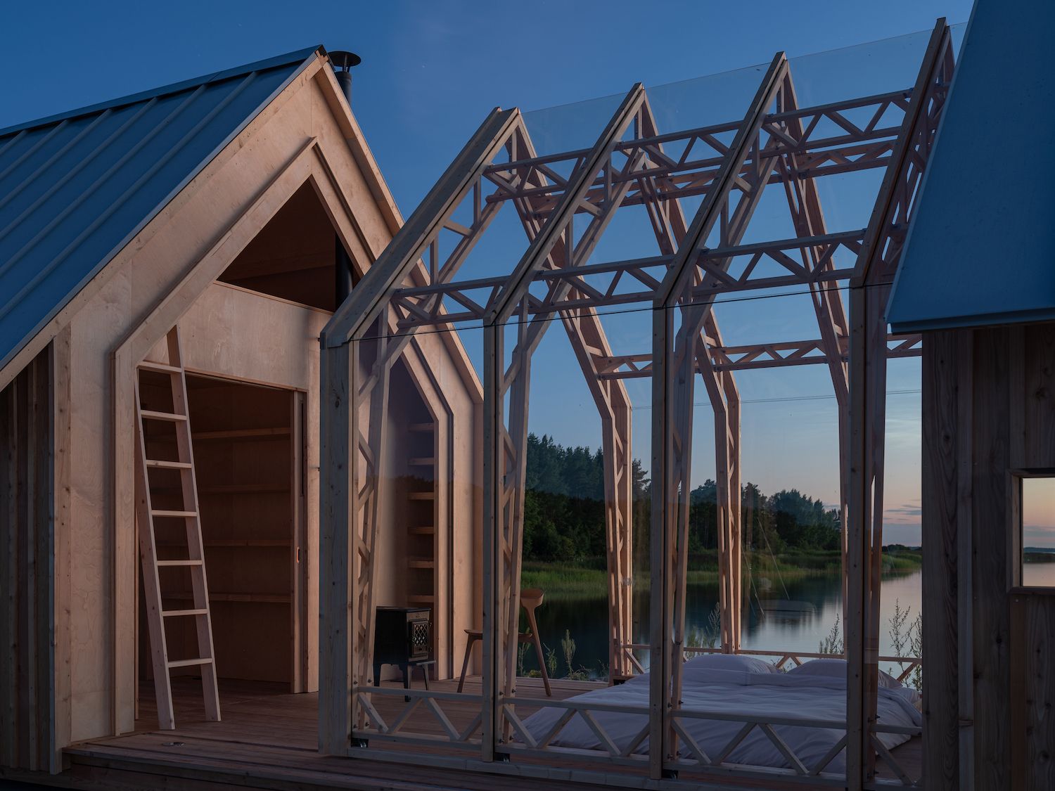 This remote cabin takes indoor/outdoor living to another level