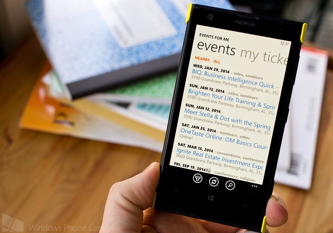 Events for Me, an Eventbrite client app for Windows Phone | Windows Central