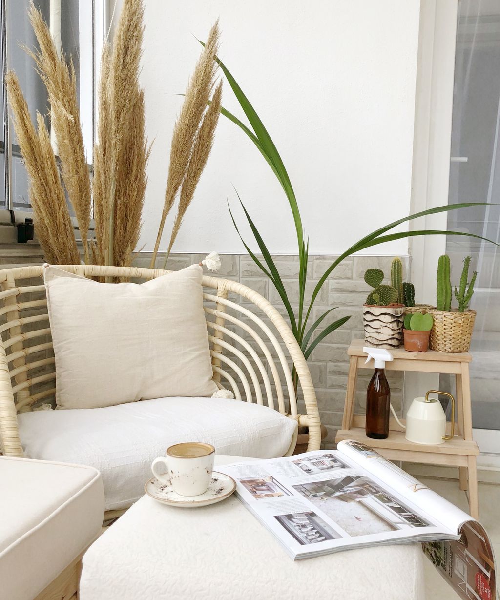 Five ways to style the IKEA BUSKBO rattan chair | Livingetc