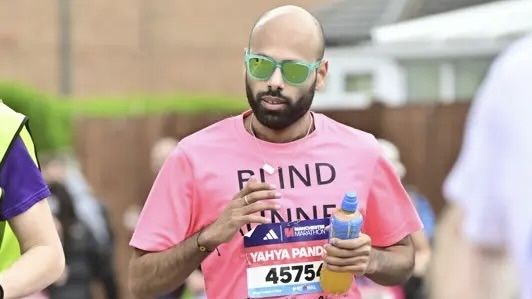 World record claim for blind runner in Manchester Marathon | Advnture