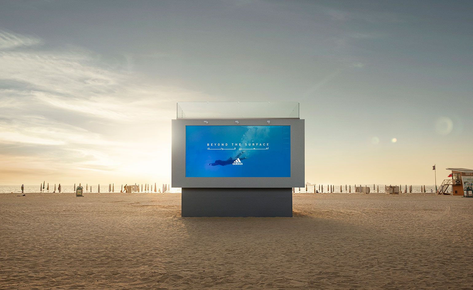 Dive into Adidas’ first liquid billboard in Dubai | Wallpaper*