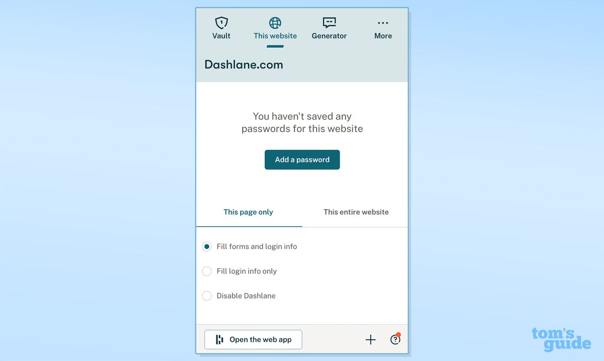 Dashlane password manager review | Tom's Guide