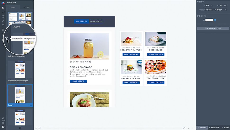 Make a hi-fidelity prototype in Atomic | Creative Bloq