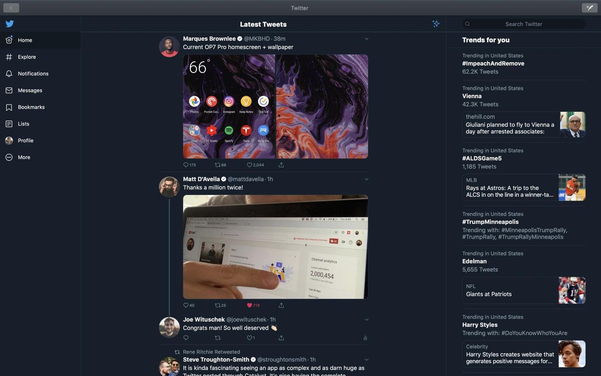 Twitter for Mac, one of the first Catalyst apps, now available for ...