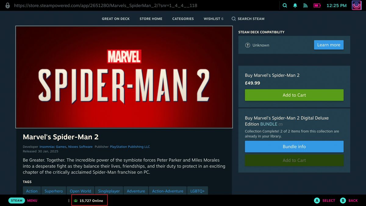 How to track live player counts for games on your Steam Deck | Windows ...