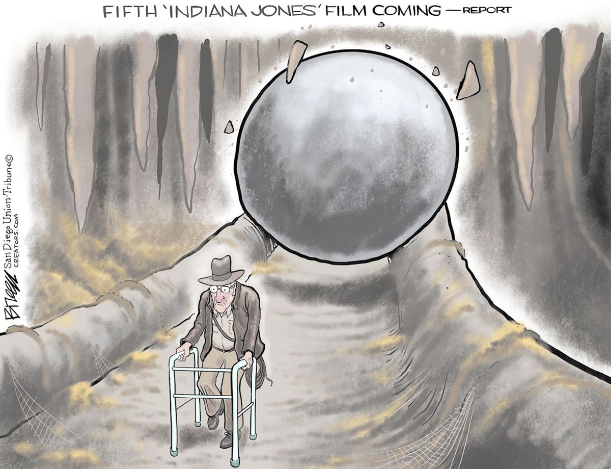 Editorial Cartoon U.S. Disney Indiana Jones Harrison Ford | The Week