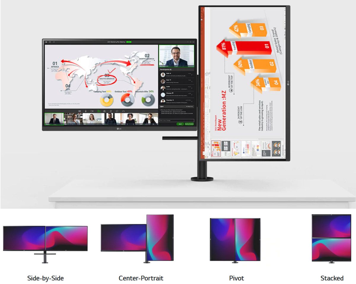 LG's Ergo Dual Makes A Great Setup For Serious Multitaskers | Tom's ...