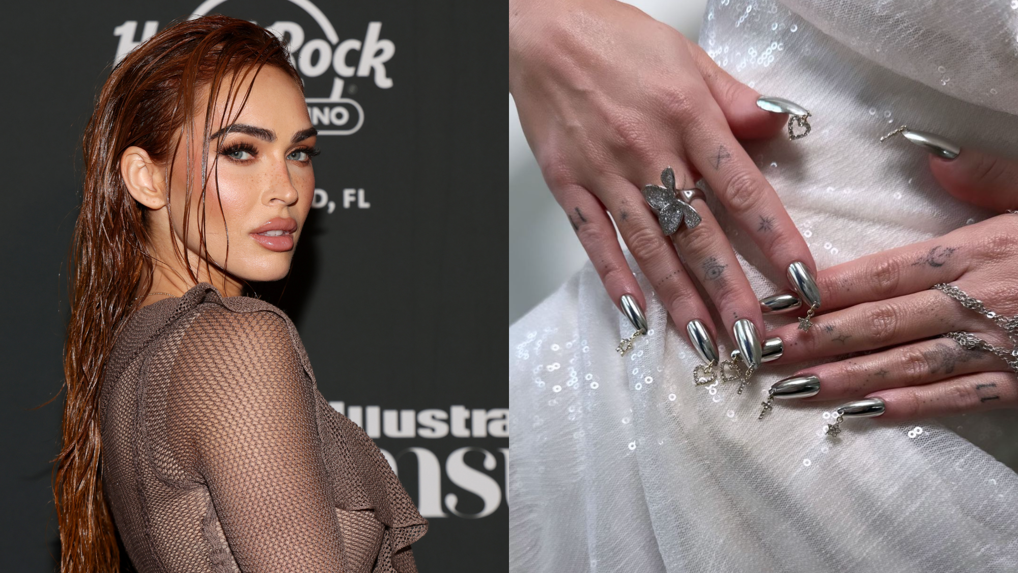 Megan Fox's Pierced Manicure Looks Like a Charm Bracelet | Marie Claire