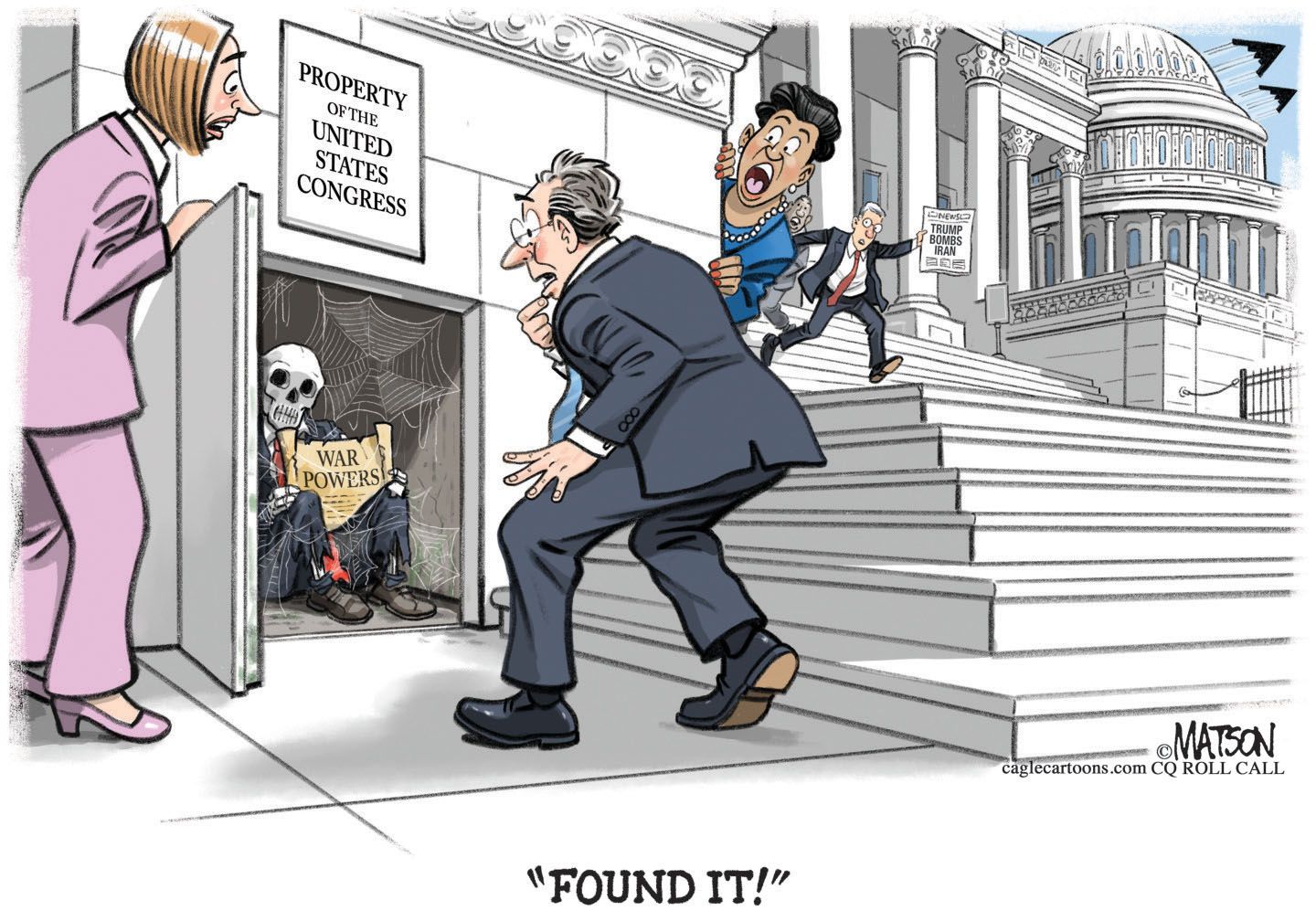 5 warmongering cartoons about congressional approval | The Week