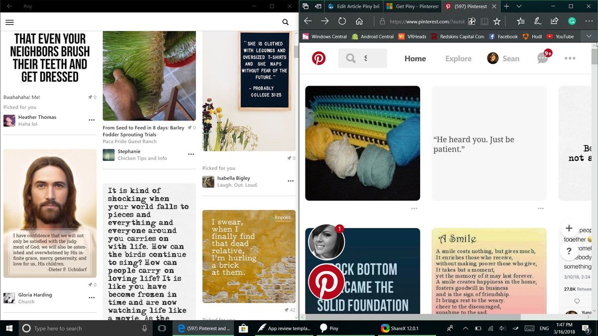 Piny brings the Pinterest experience to Windows 10 | Windows Central