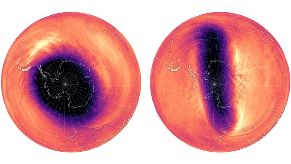 Bizarre polar vortex over Antarctica delayed ozone hole opening ...