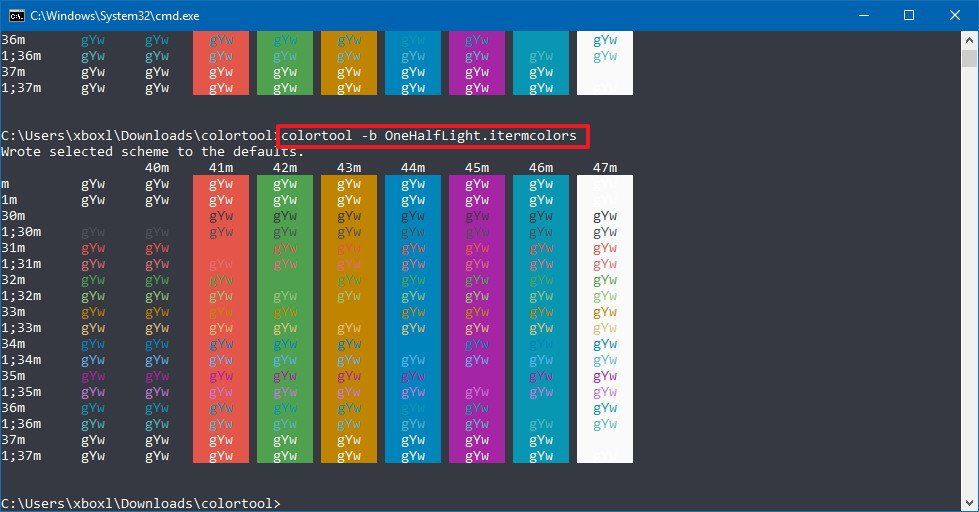 How to change Command Prompt's color scheme on Windows 10 | Windows Central