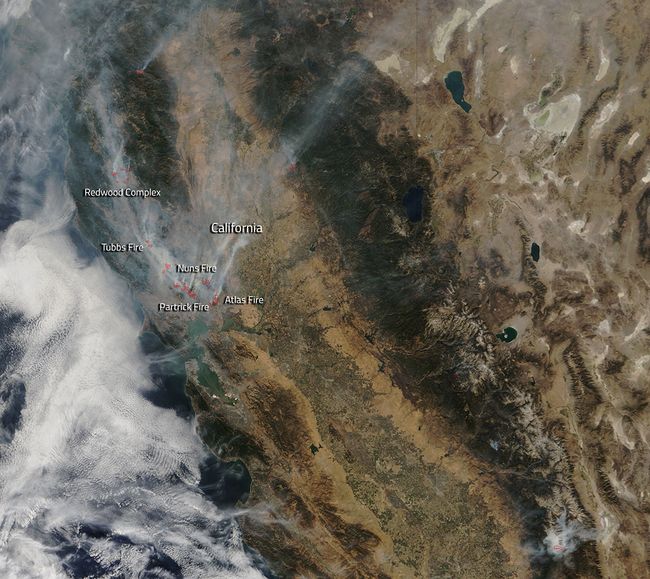 Satellite Photos Of Californias Devastating Wildfires Gallery Space