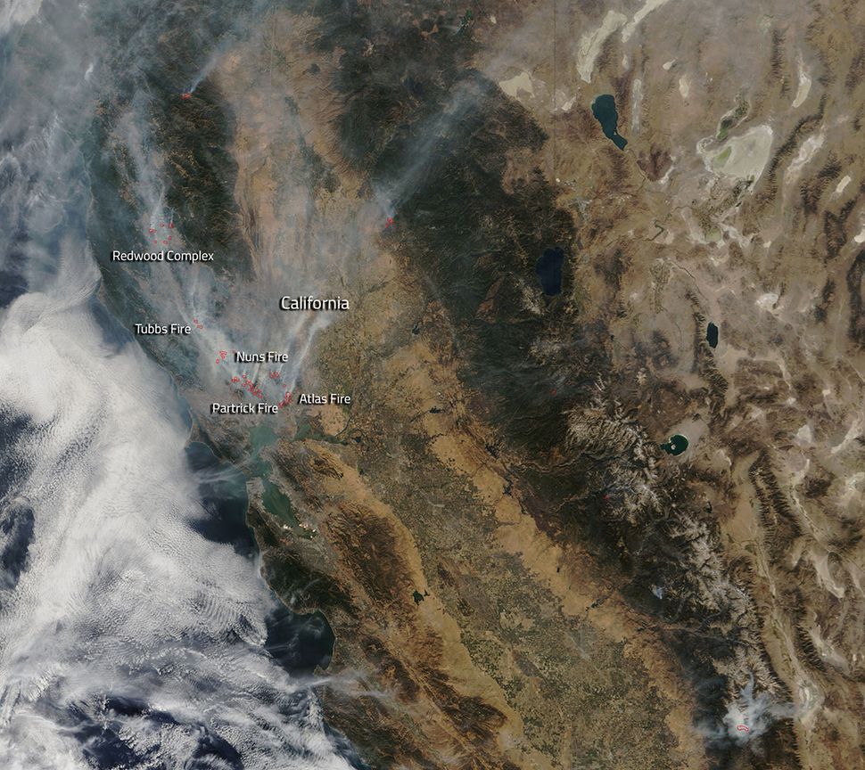 Satellite Photos of California's Devastating Wildfires (Gallery) | Space
