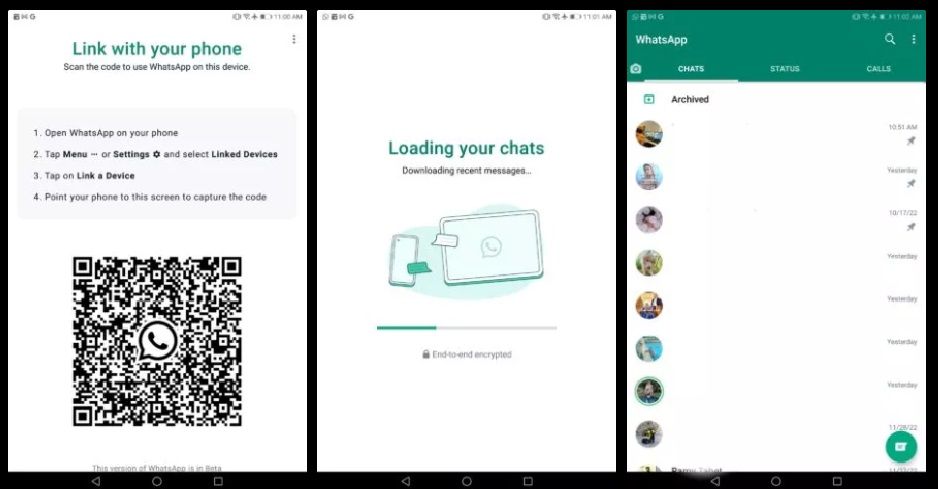 WhatsApp's new feature lets you connect to an Android tablet with the ...