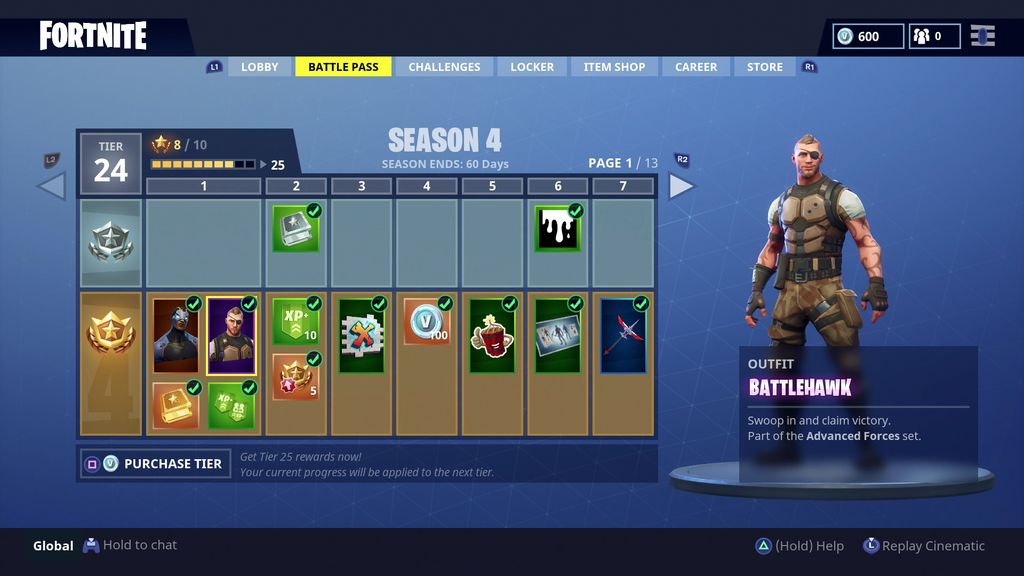 Fortnite Season 4 - all the Battle Pass skins, emotes, harvesting tools ...