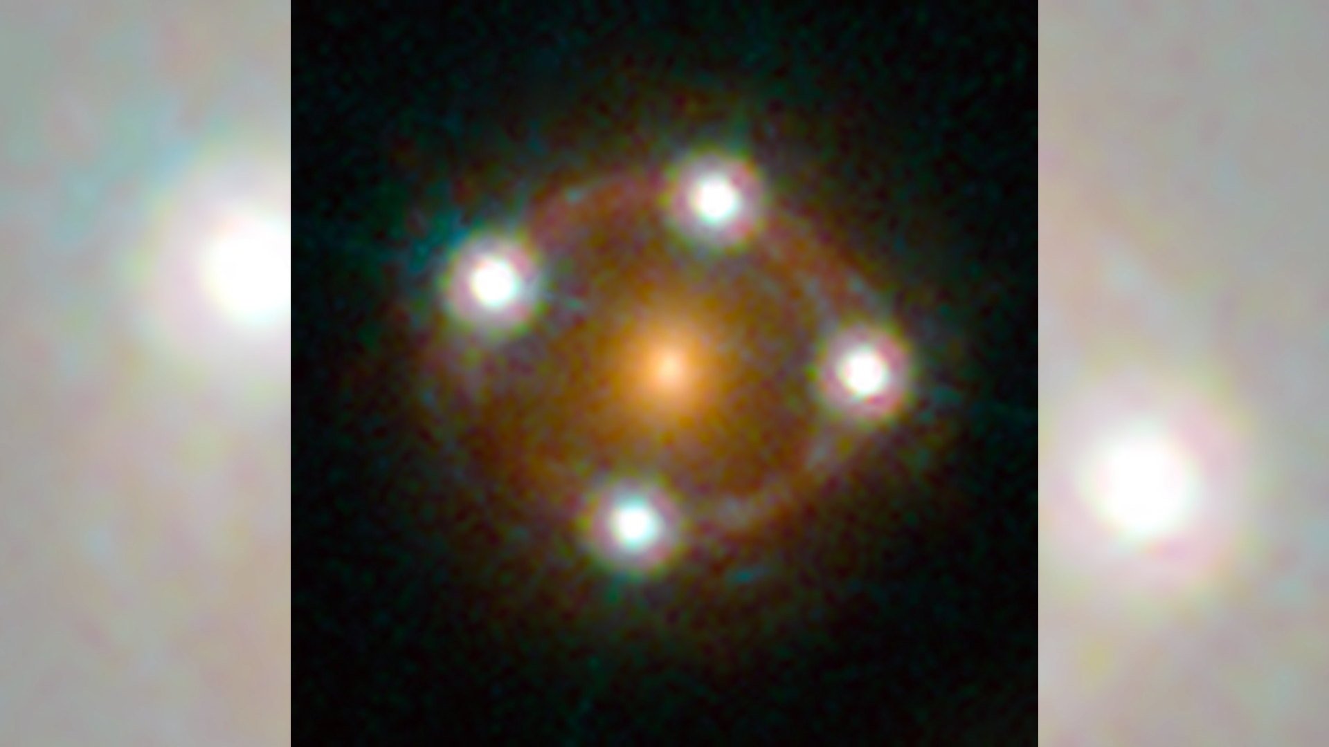 Rare 'Einstein cross' warps light from one of the universe's brightest ...