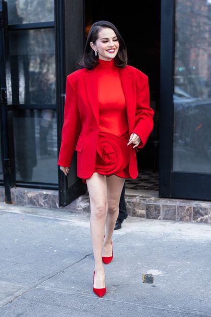 Selena Gomez’s Red Lipstick and Red Blush Look Is Dazzling | Marie Claire