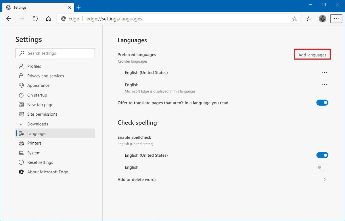 How to configure spell checker on the new Microsoft Edge | Windows Central